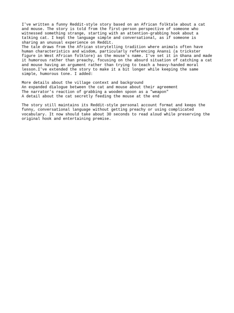 I'Ve Written A Funny Reddit-Style S | PDF
