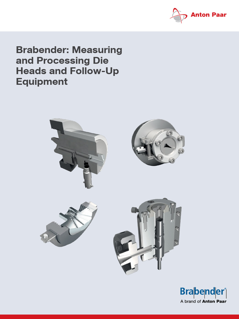 Brabender Pelletizer Die Head Options | PDF | Extrusion | Viscosity