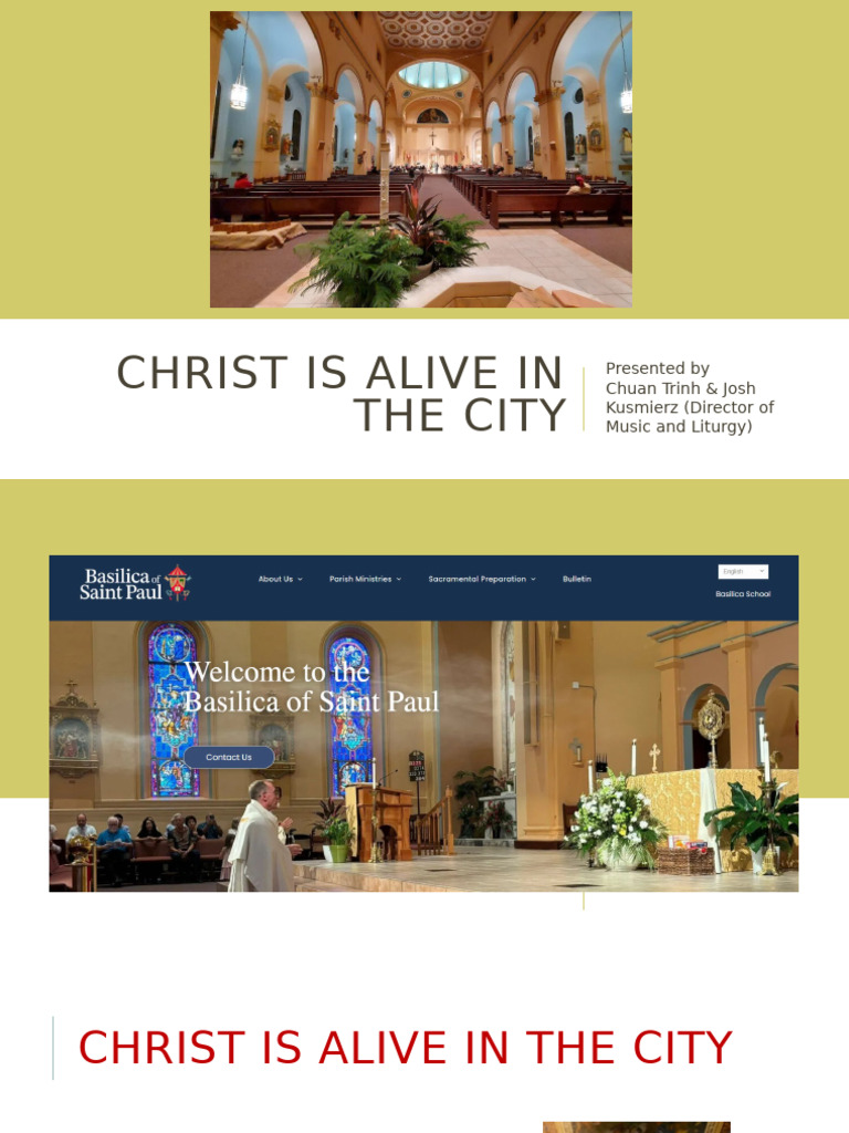 Christ Is ALIVE in The City | PDF