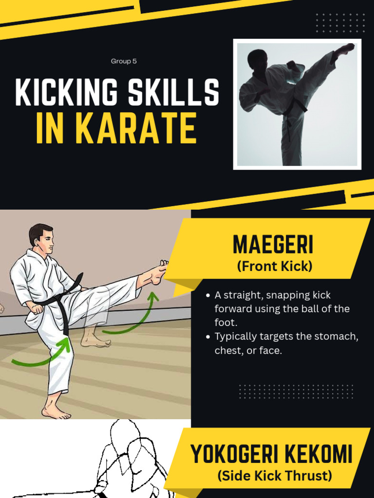 Karate Kicking Techniques Overview | PDF