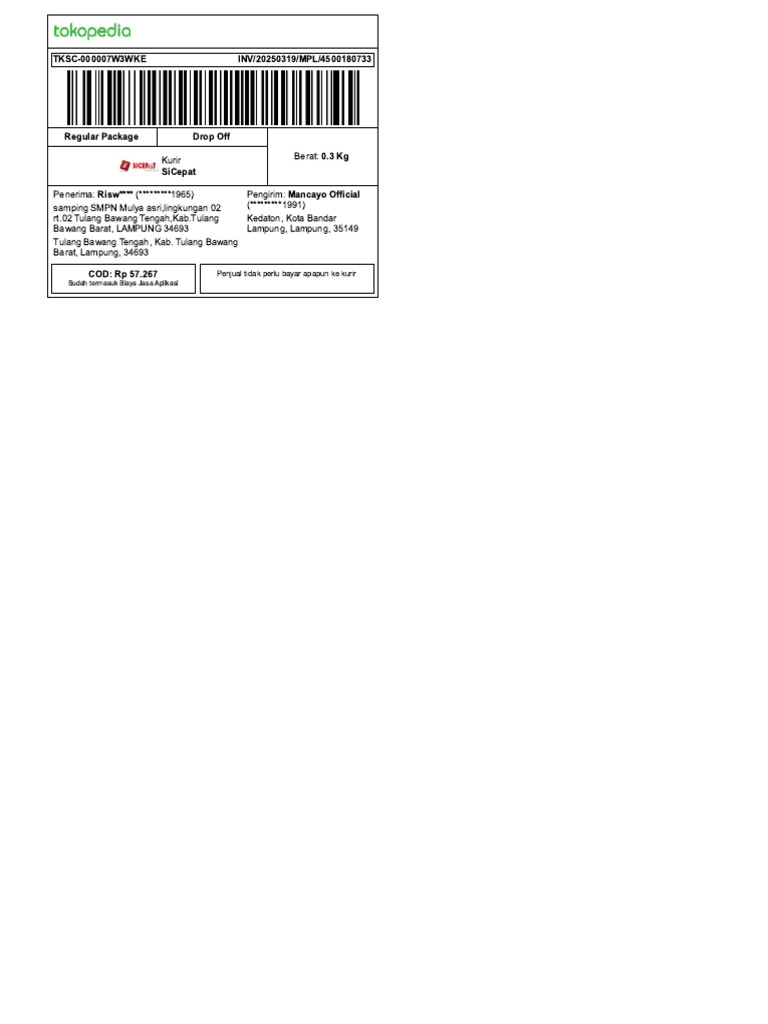 Tokped 20 Maret | PDF