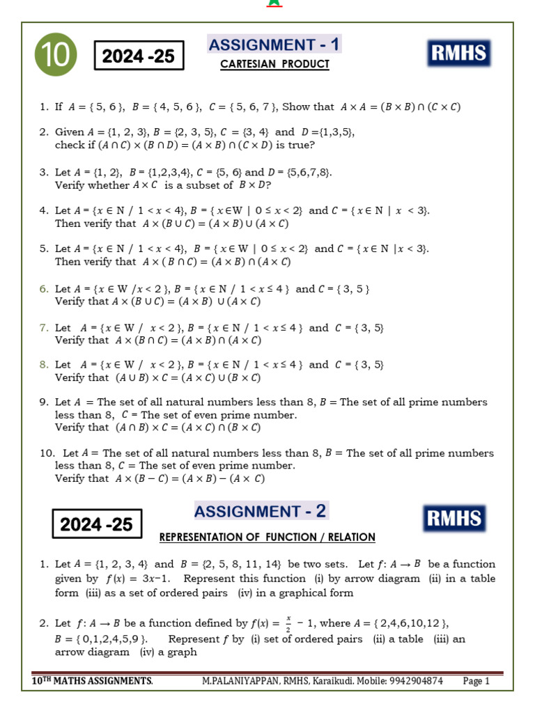 Assignments - Em. Updated 2024 | PDF | Mathematical Concepts | Mathematical Logic