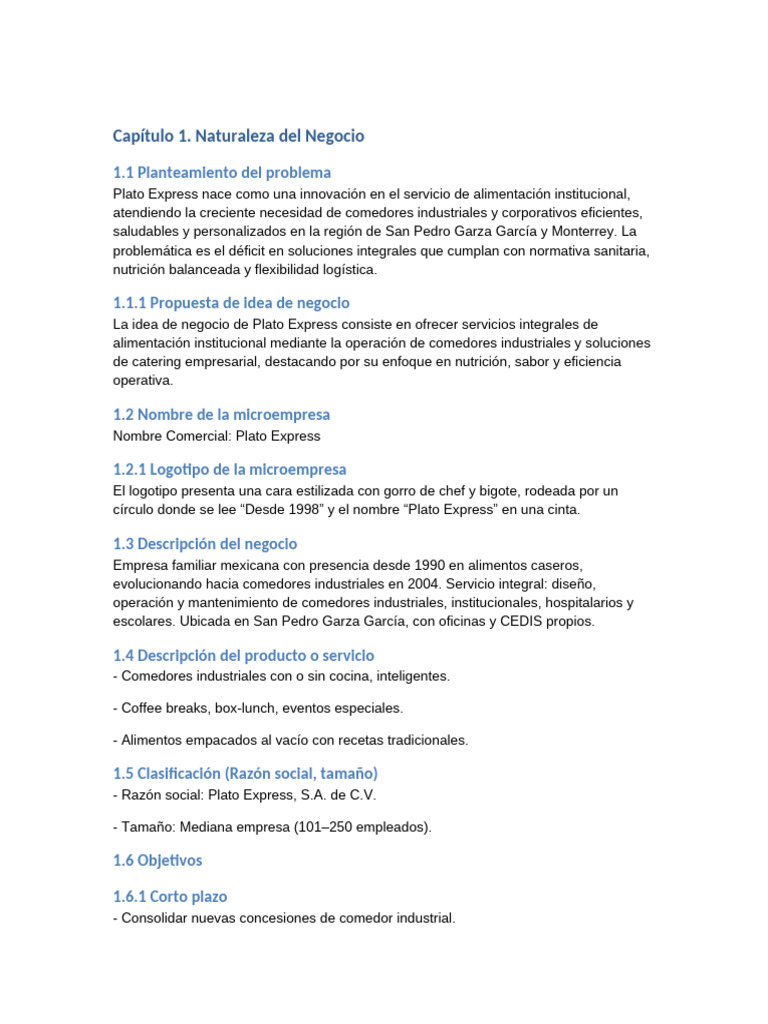 Plato Express Capitulo 1 | PDF | Business | Economias