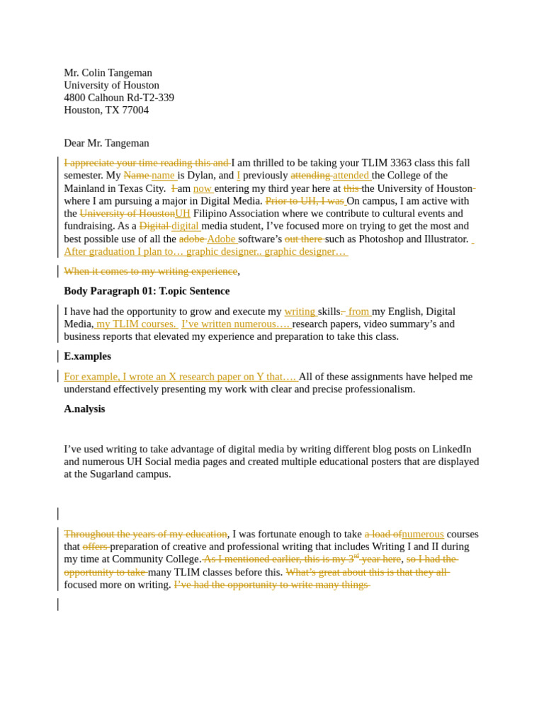 Body Paragraph 01: T.opic Sentence | PDF | Paragraph | Essays