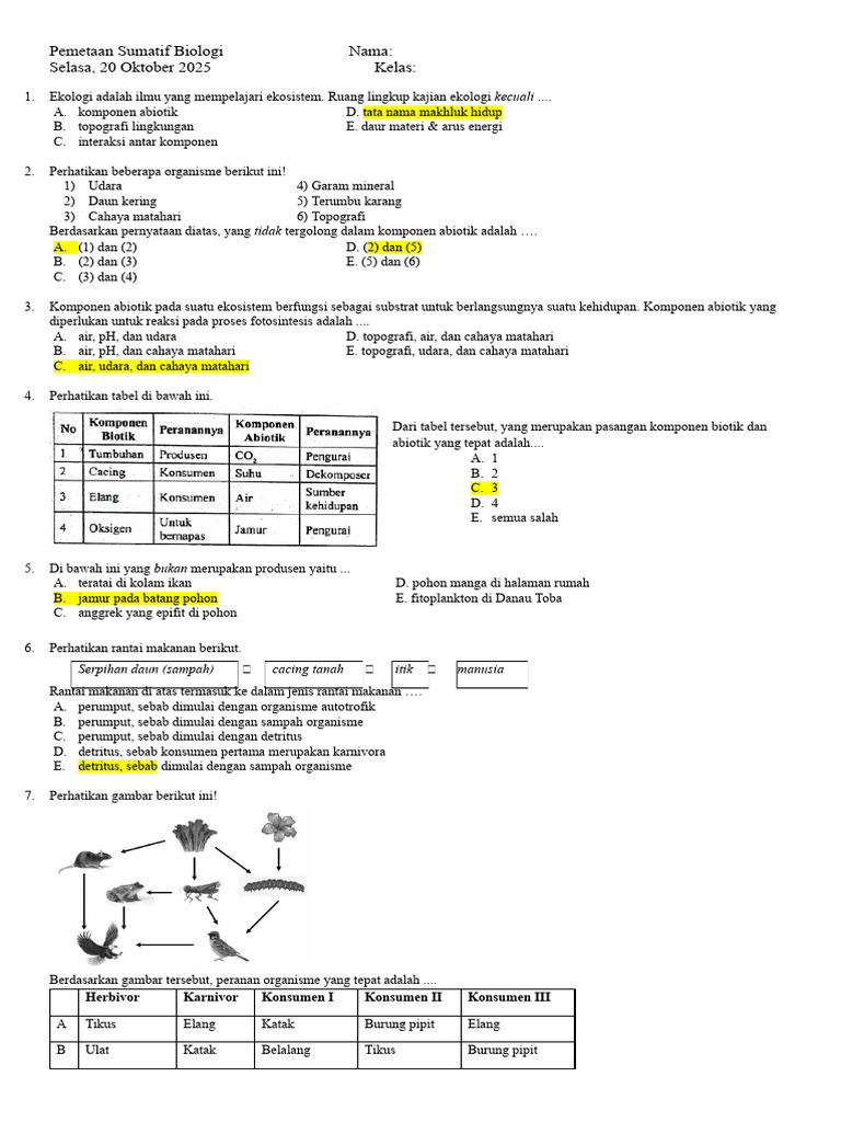 PH Ekologi 2425 | PDF
