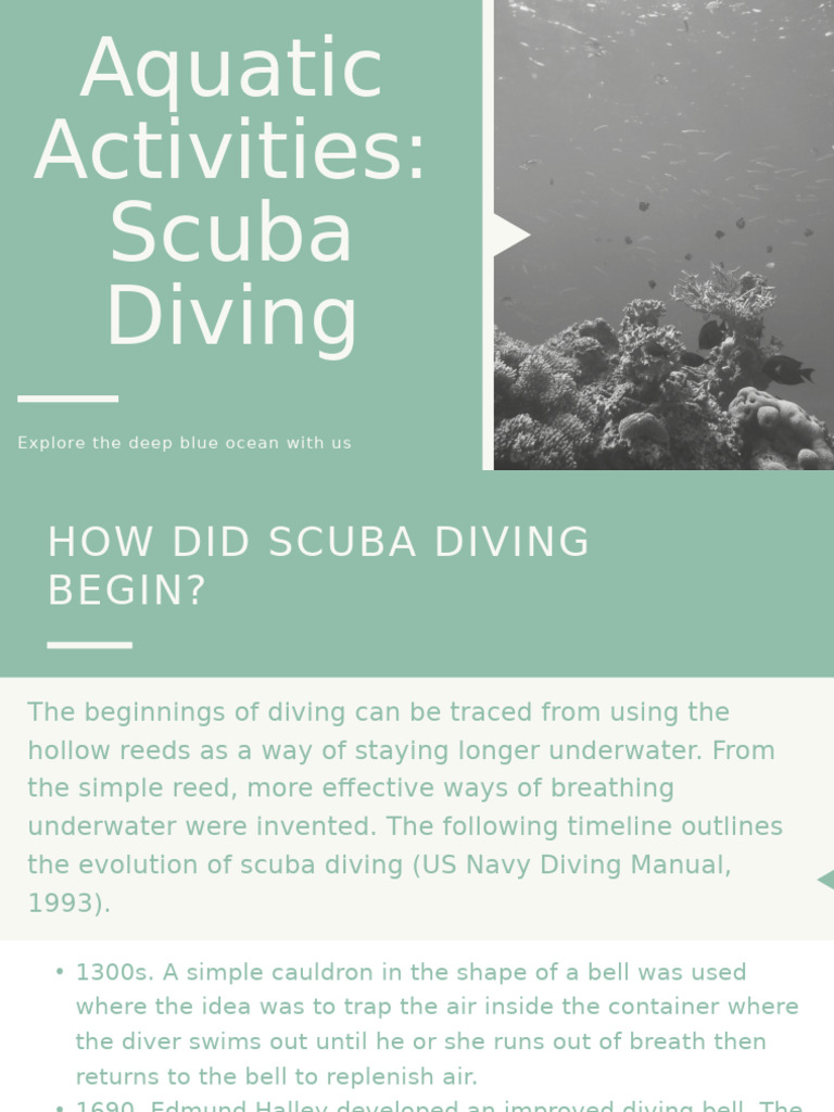 Aquatic Activities - Scuba Diving | PDF | Scuba Diving | Underwater Diving