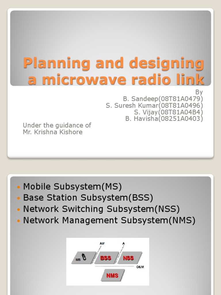 Planning and Designing A Microwave Radio Link | PDF | Microwave ...