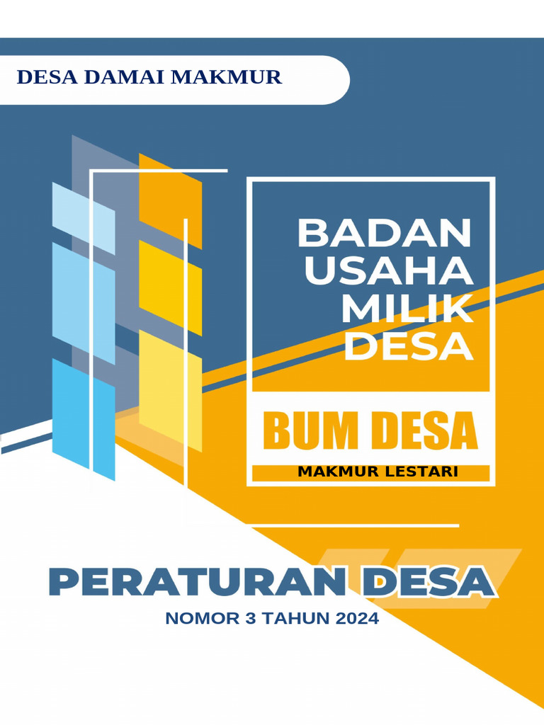Pendirian BUM Desa Makmur Lestari | PDF