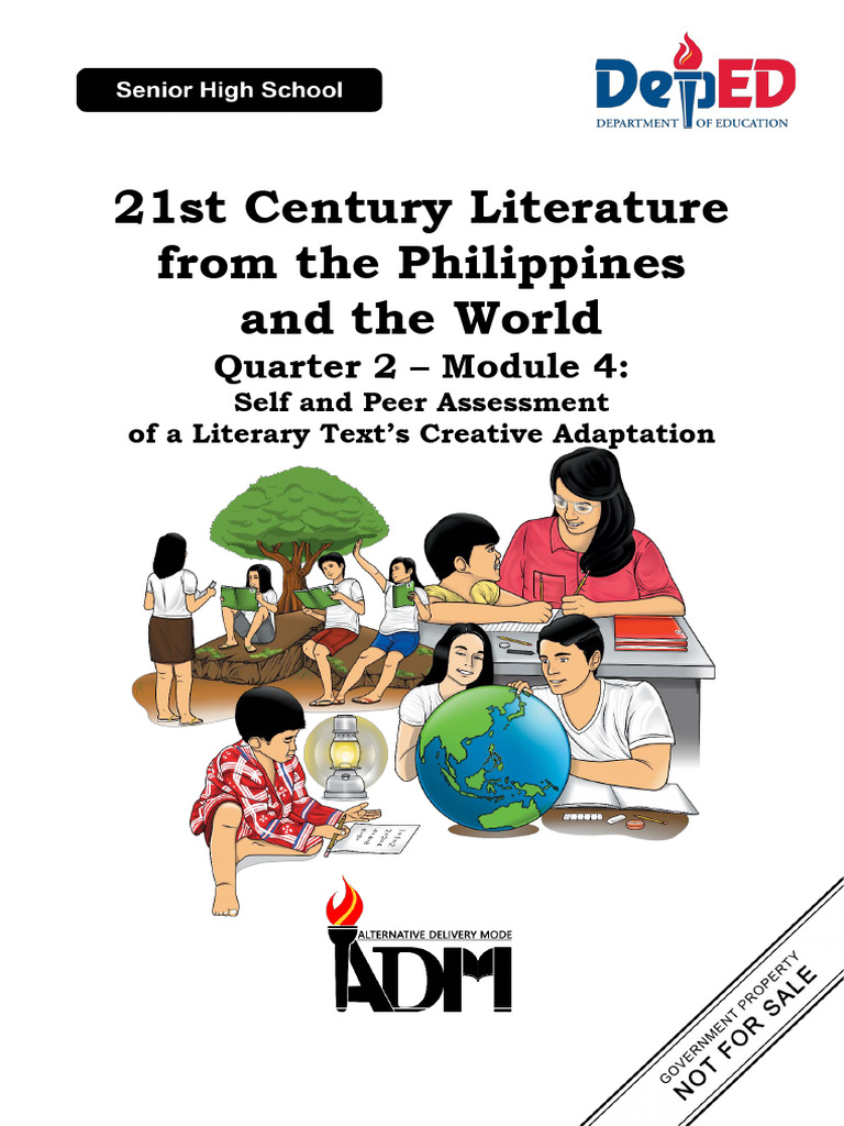 Soc Sci 01_Q1_Mod 4 Self and Peer Assessment of a Literary Text’s Creative Adaptation | PDF ...
