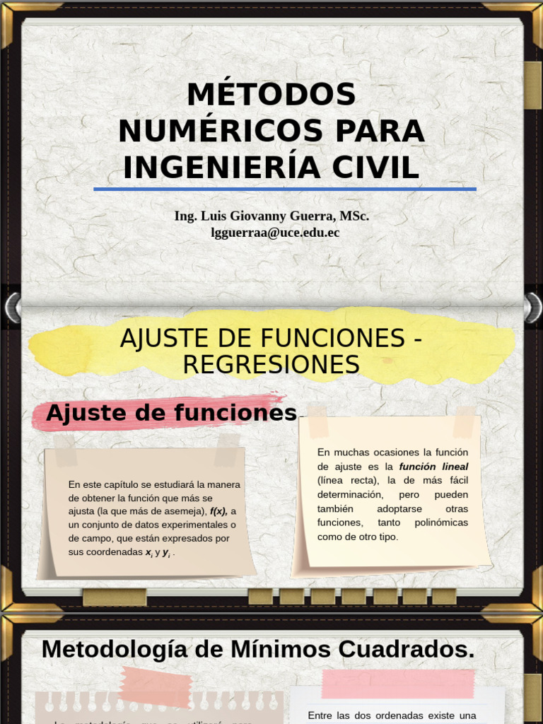 Regresiones - Metodo Minimo Cuadrado | PDF | Regresión lineal | Ecuaciones