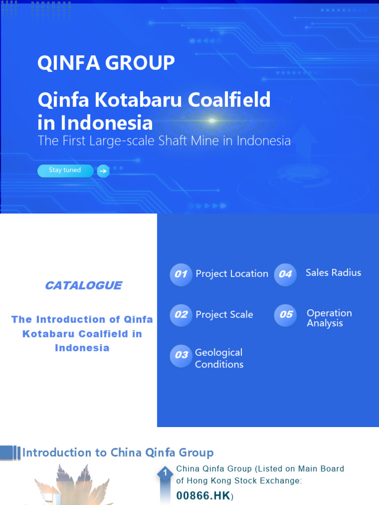 Qinfa Kotabaru Coalfield Overview | PDF | Mining | China
