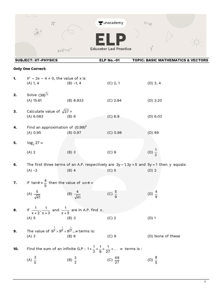 01-Basic Mathematics and Vector Final | PDF | Force | Euclidean Vector