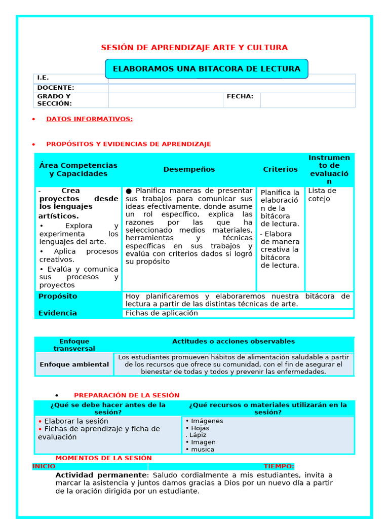 3° Ses Ayc Bitacora de Lectura | PDF | Aprendizaje | Blog
