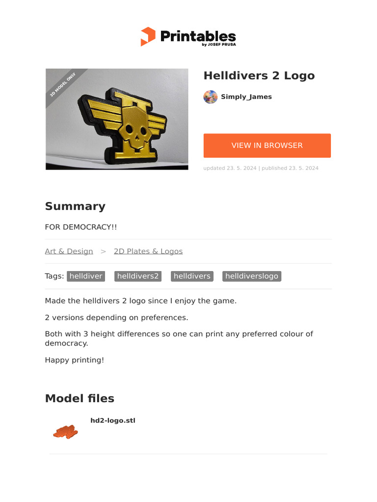 Helldivers-2-Logo 3d | PDF
