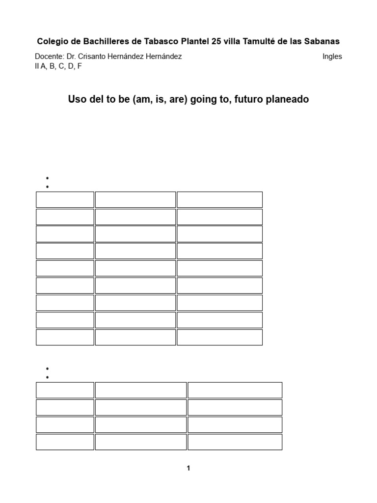 Uso Del Be Going To Estudiantes | PDF | Chess Theory | Chess Openings