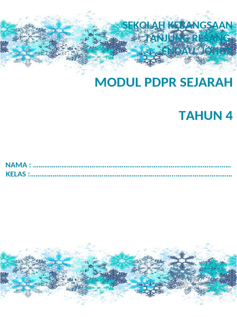 Cover Modul PDPR Sejarah | PDF