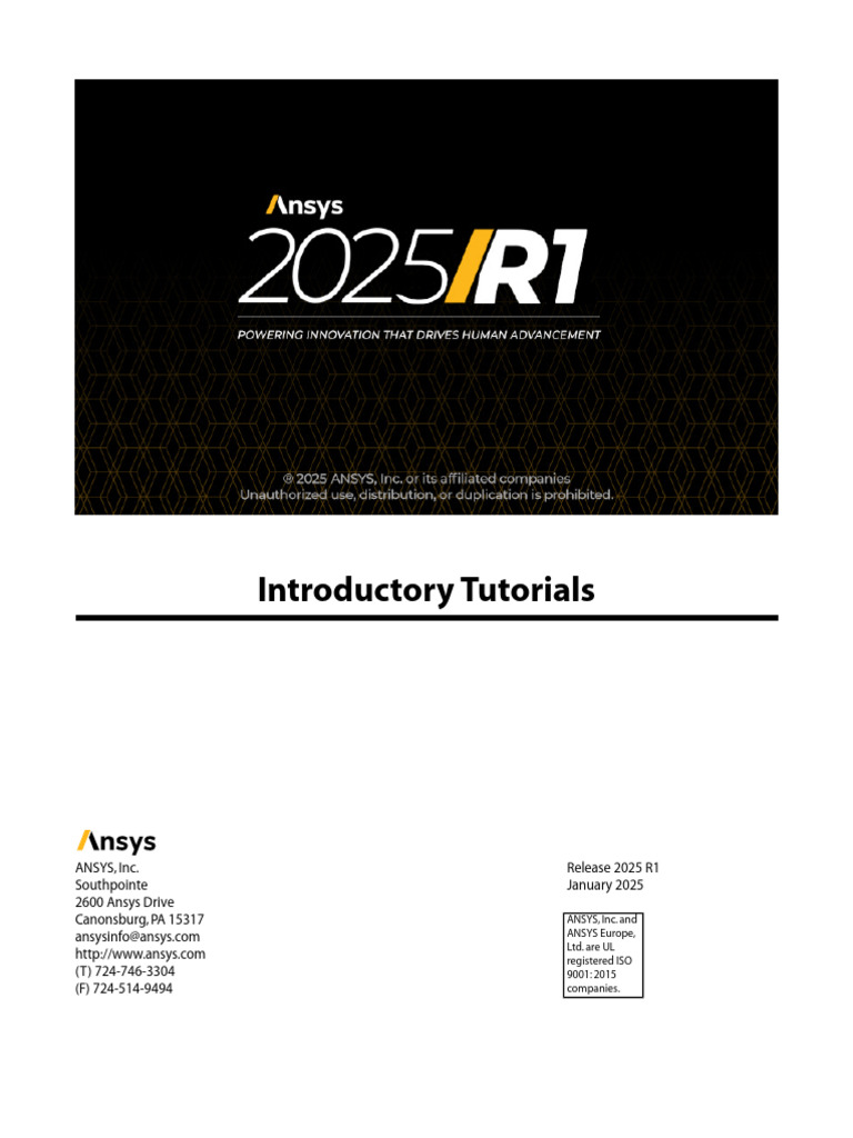 ANSYS Mechanical APDL Introductory Tutorials | PDF | Trademark | Flux