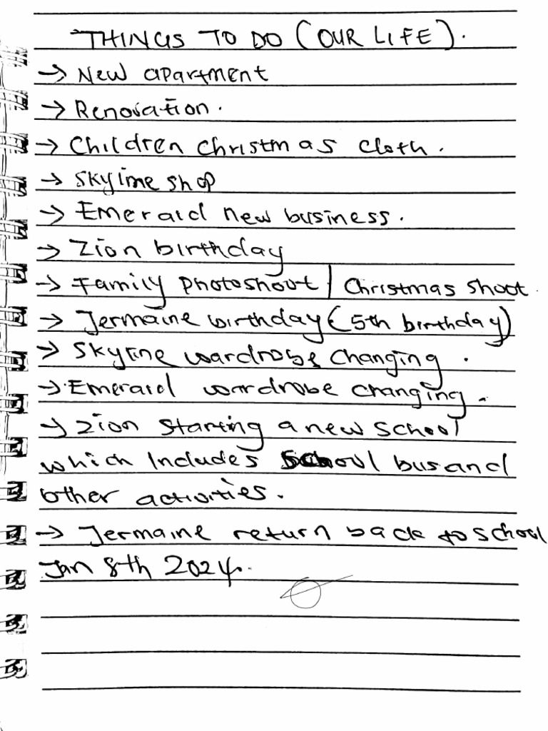 List of Things To Do | PDF