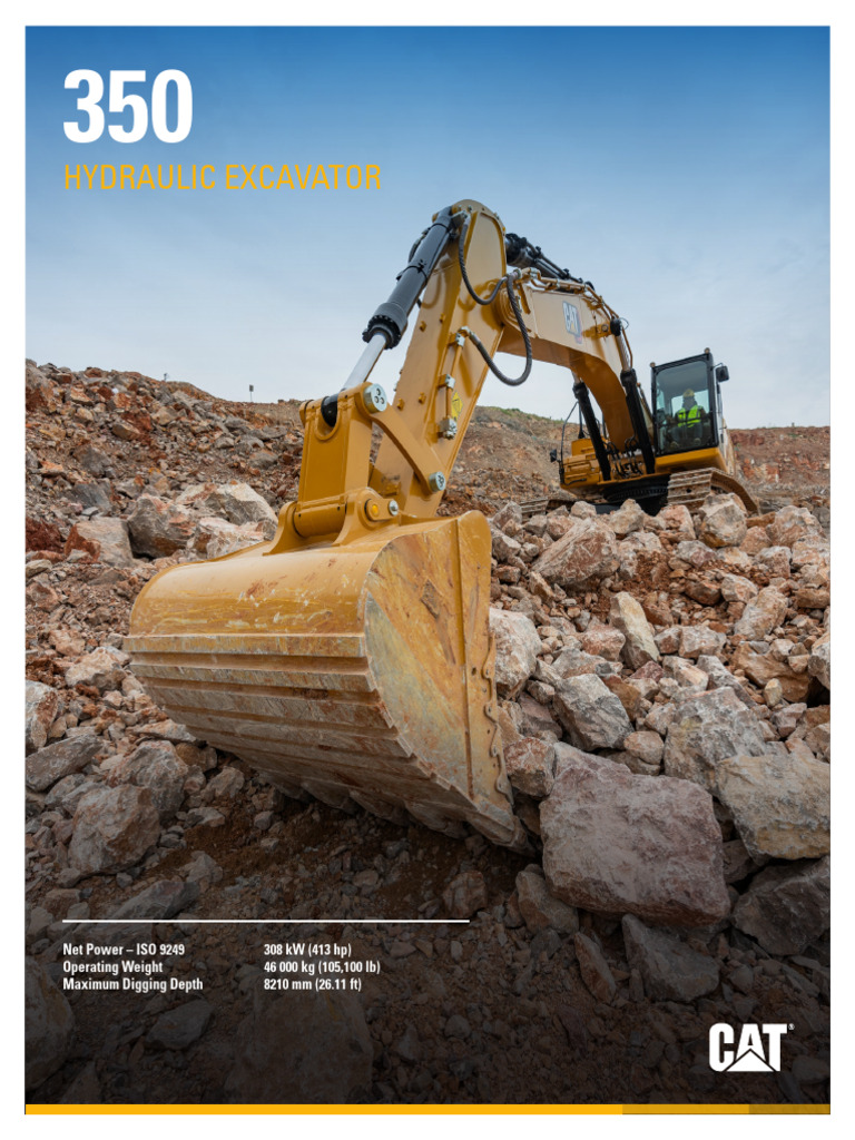 Cat 350 Hydraulic Excavator Specs | PDF | Diesel Fuel | Biodiesel