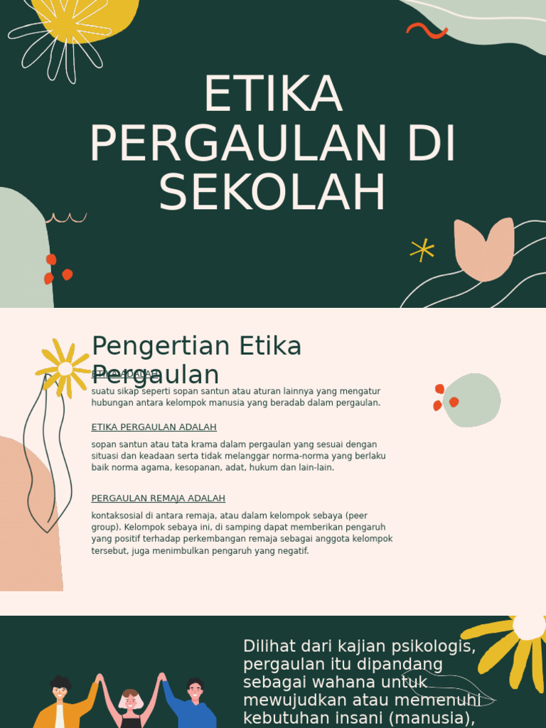 Etika Pergaulan Di Sekolah | PDF