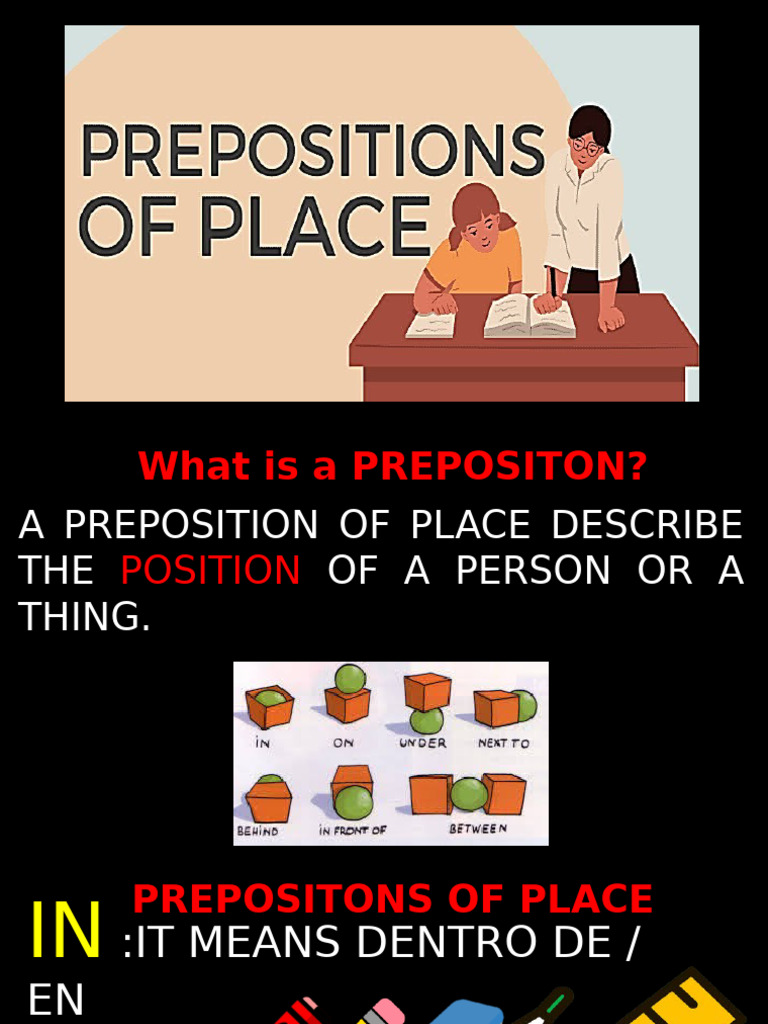 Prepositions of Place Vocabulary 4th Grade-4671748265849 | PDF ...