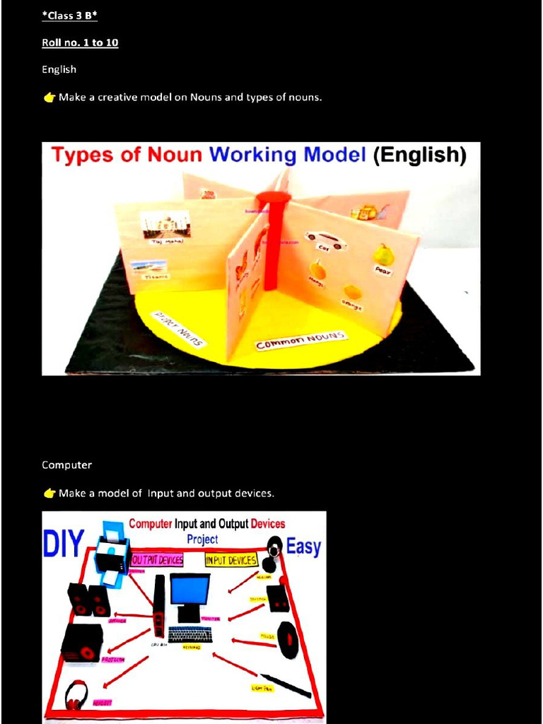 Class 3b Holiday Homework PDF | PDF