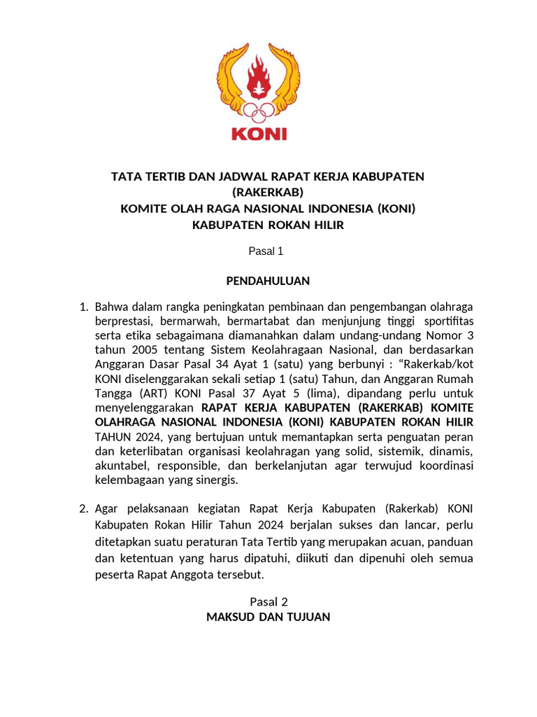 Rancangan Tatib | PDF