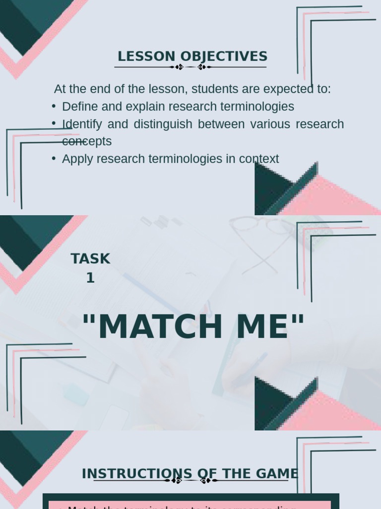 Research Terminologies | PDF | Data | Methodology