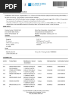 FDA Prior Notice Quick Start Guide | PDF | Finance & Money Management