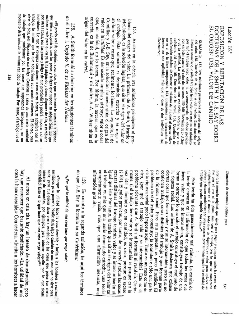 Lección 16. 158 Walras | PDF