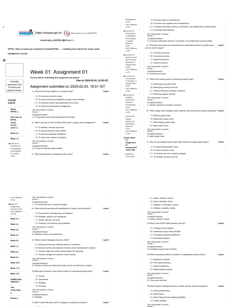 Assignments | PDF | Supply Chain | Analytics