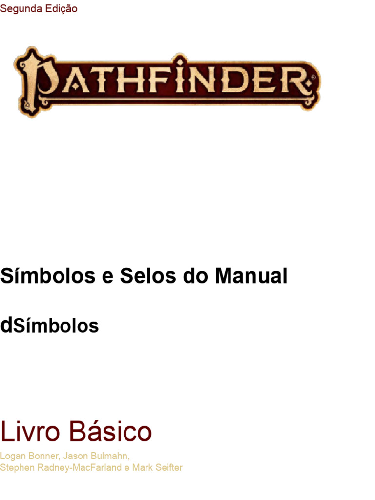 Manual do Jogo Pathfinder: Edição 2 | PDF | Jogos de RPG | Narrativa