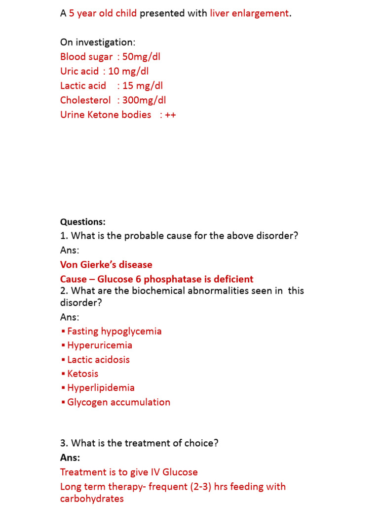 Pediatric Metabolic Disorders Overview | PDF | Medical Specialties ...