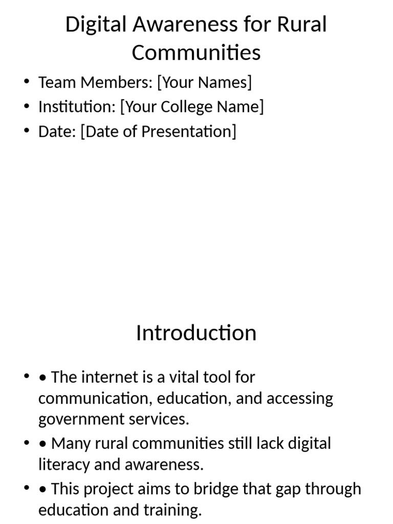 Internet Awareness Project | PDF