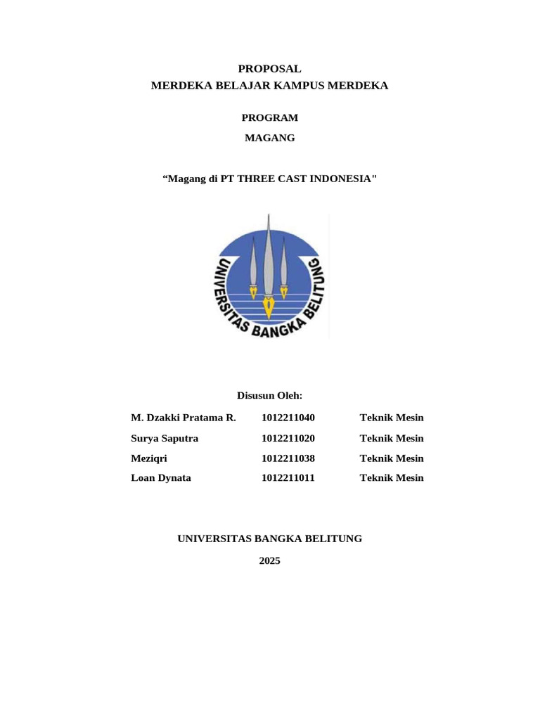 Magang di PT Three Cast Indonesia | PDF