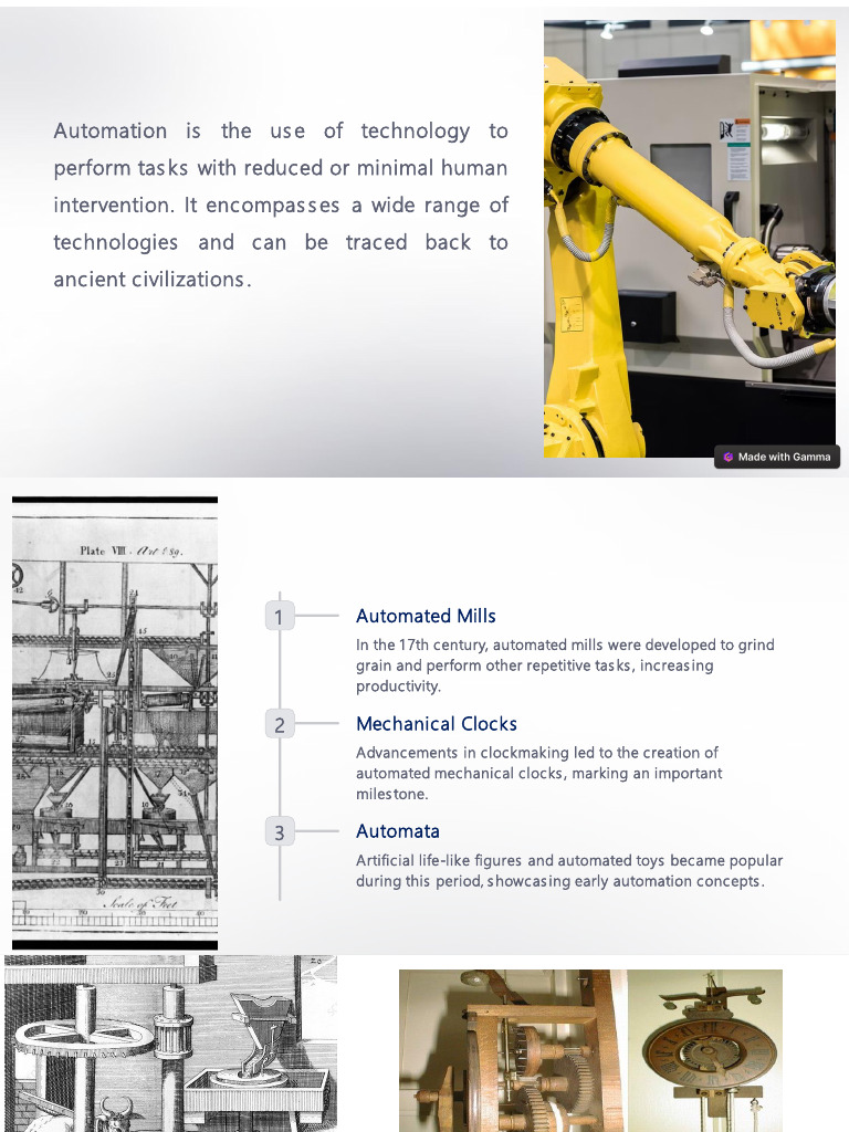 Unit1 Lecture 1 Brief History of Automation | PDF | Automation | Production And Manufacturing