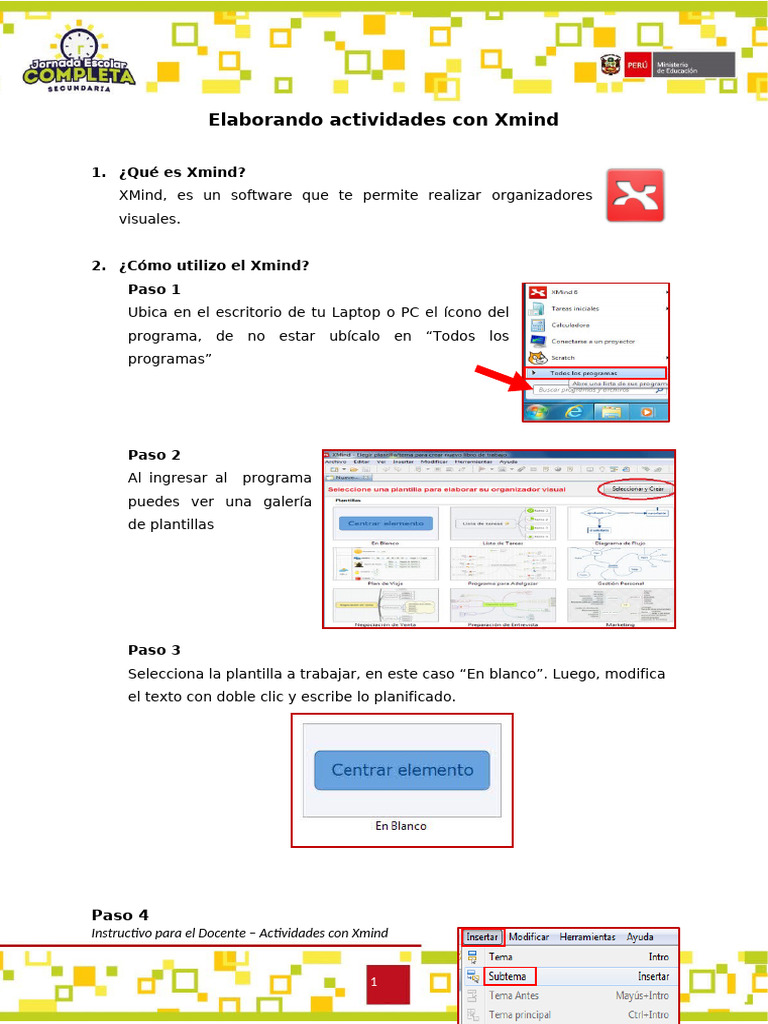 Mat1 U1 s05 Guía Xmind | PDF