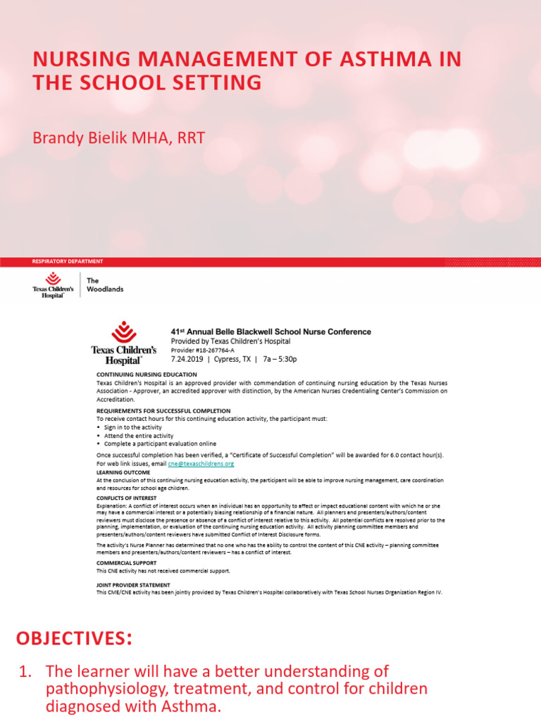 Nursing Asthma Presentation | PDF | Asthma | Allergy