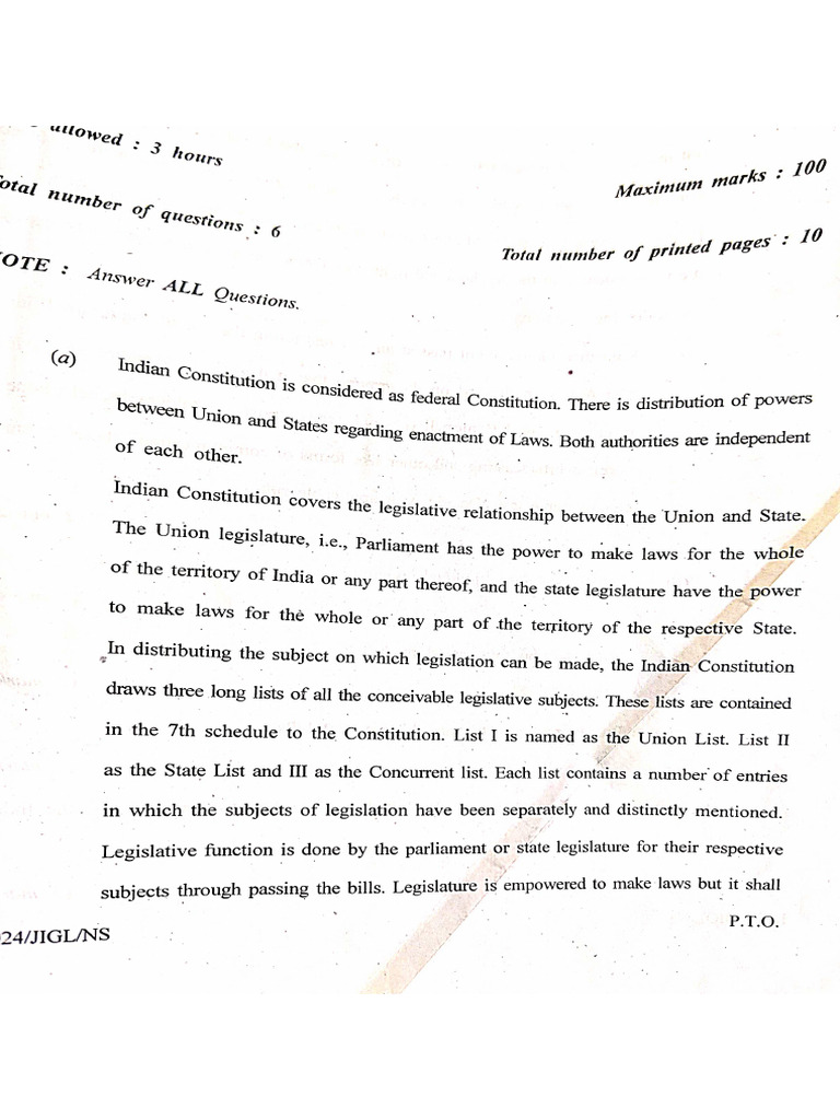 JIGL New Syllabus 24 | PDF