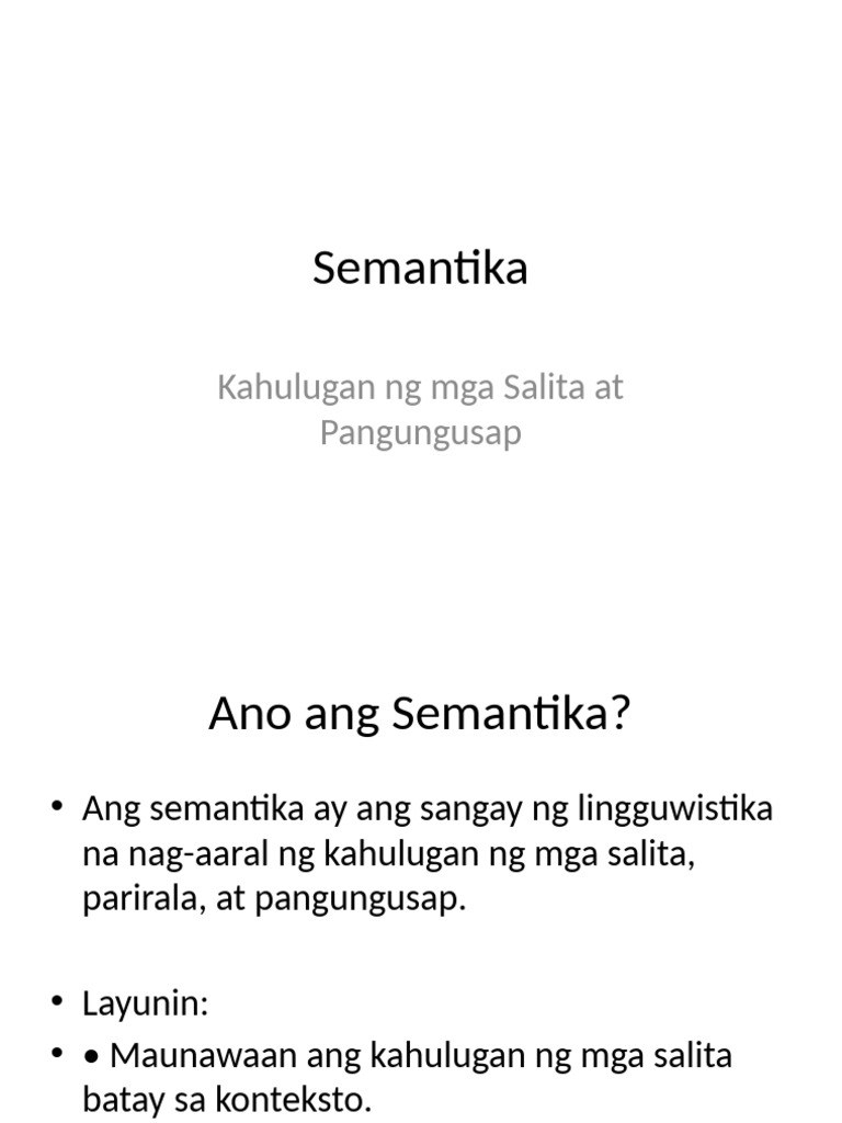 Semantika Presentation | PDF