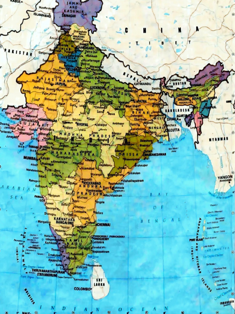 Indian Map Print | PDF