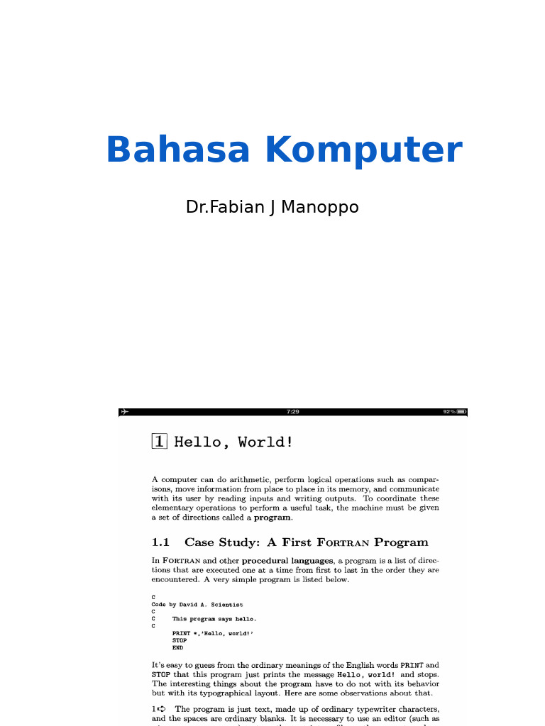 Bahasa Komputer 2 | PDF