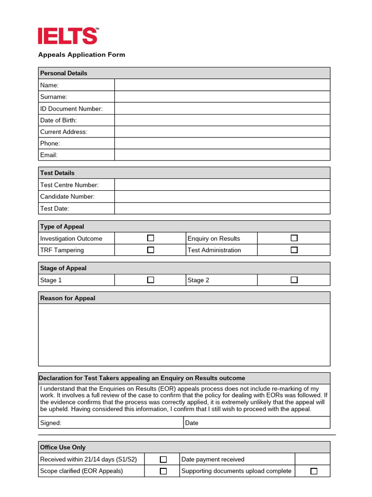 Appeals Application Form v2.0 1 4 | PDF | Justice | Crime & Violence