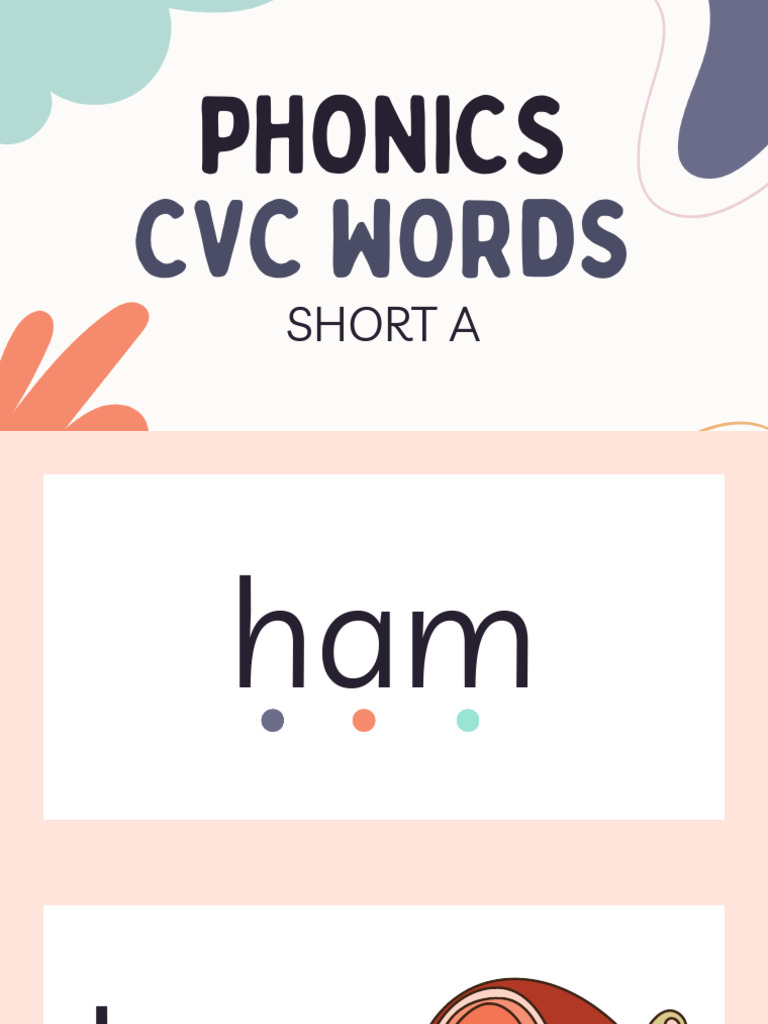 Phonics CVC Words - Short Vowel Sound A Presentation PDF | PDF