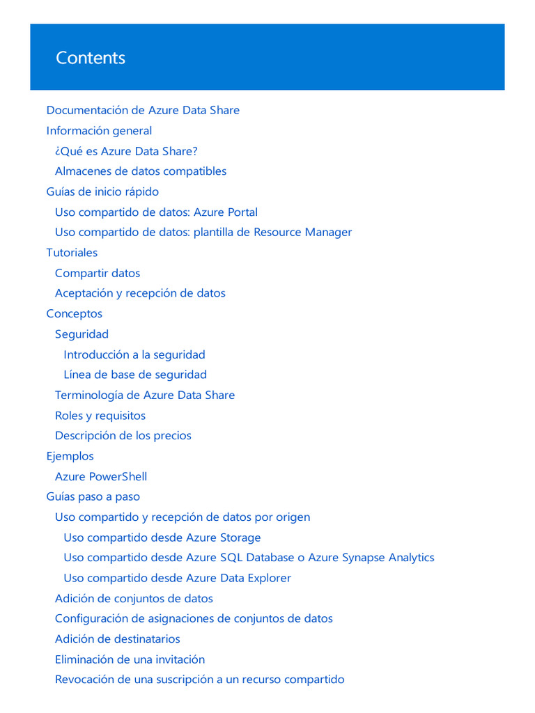 Seguridad en Azure Data Share | PDF | Servidor SQL de Microsoft ...