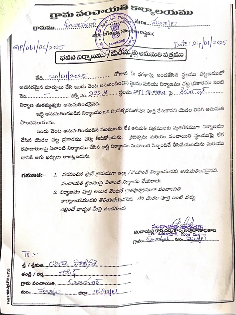 Pavan Permission | PDF