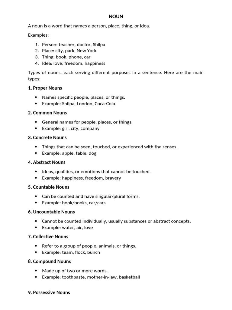 Nouns and Pronouns Explained | PDF | Pronoun | Noun