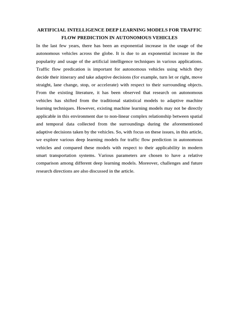 Artificial Intelligence Deep Learning Models For T | PDF