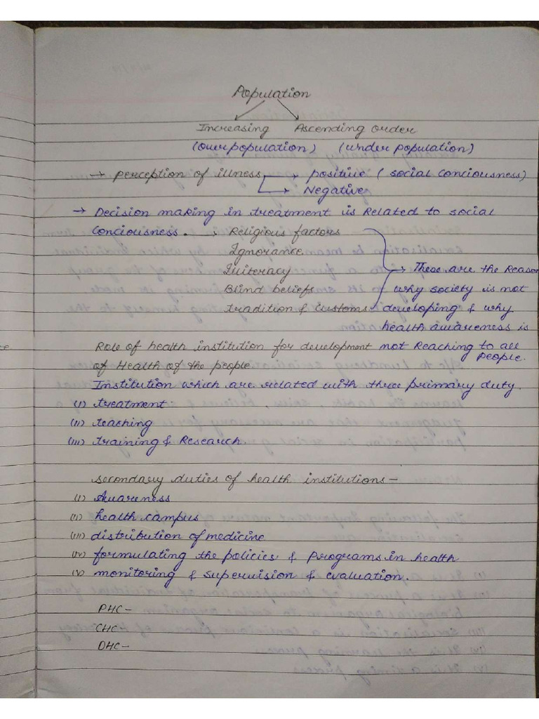 Population Notes | PDF