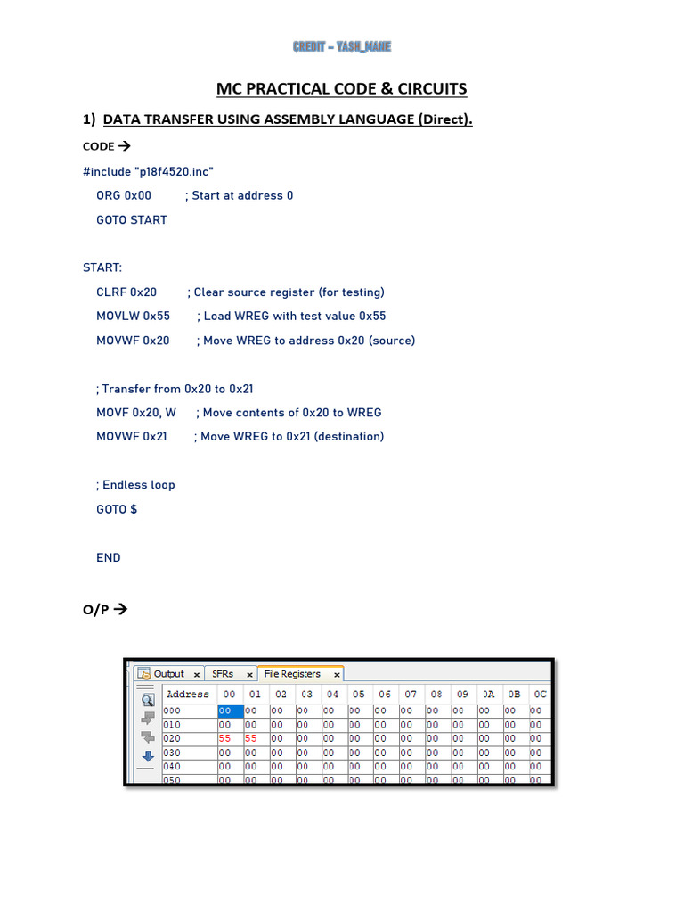 MC All Practical Code and Circuits | PDF | Analog To Digital Converter ...